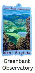 Allegheny Trail Green Bank 4x4 Sticker – Green Bank Observatory