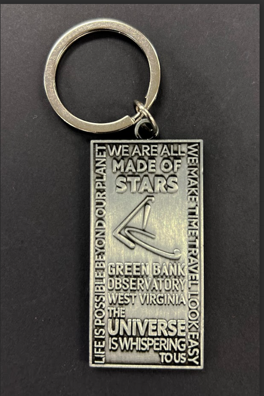 GBO Custom Pewter Keychain – Green Bank Observatory